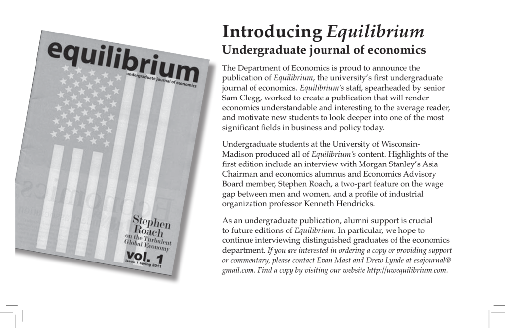 People – Equilibrium – UW–Madison