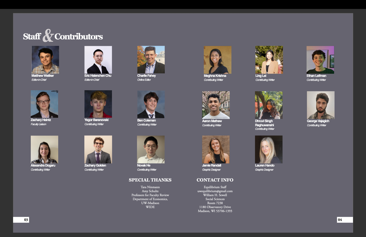 People – Equilibrium – UW–Madison